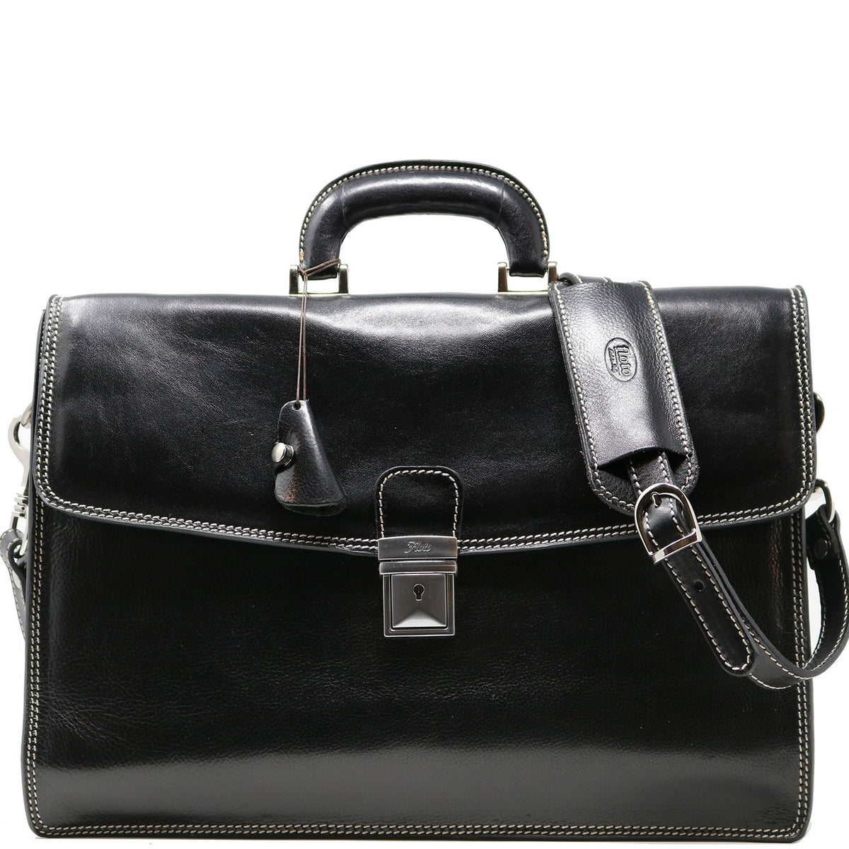 Floto Milano Italian Leather Briefcase Business Laptop Bag