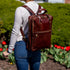 Floto Firenze Top Handle Backpack in Full Grain Calfskin Leather