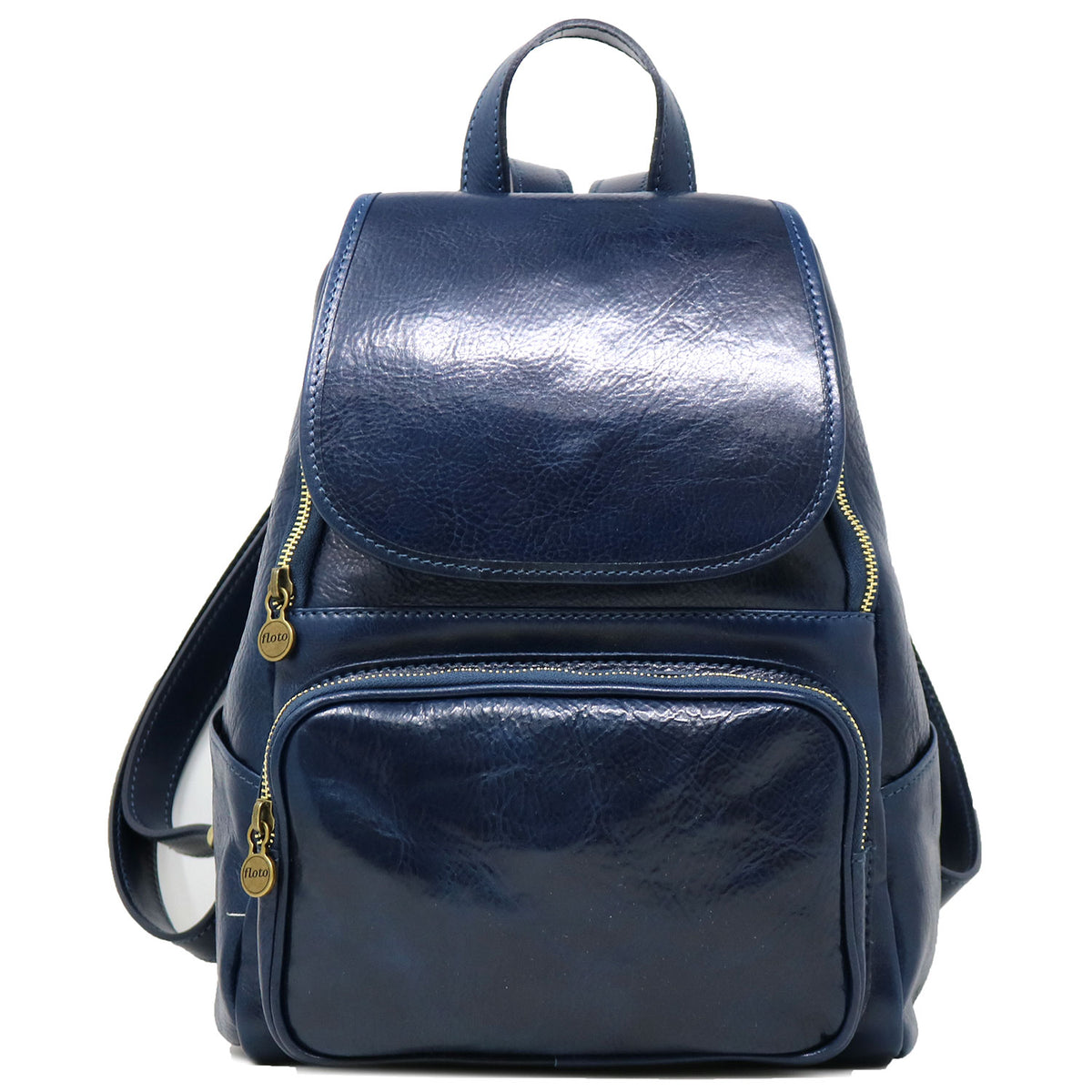 Floto Livorno Italian Full Grain Leather Backpack Knapsack
