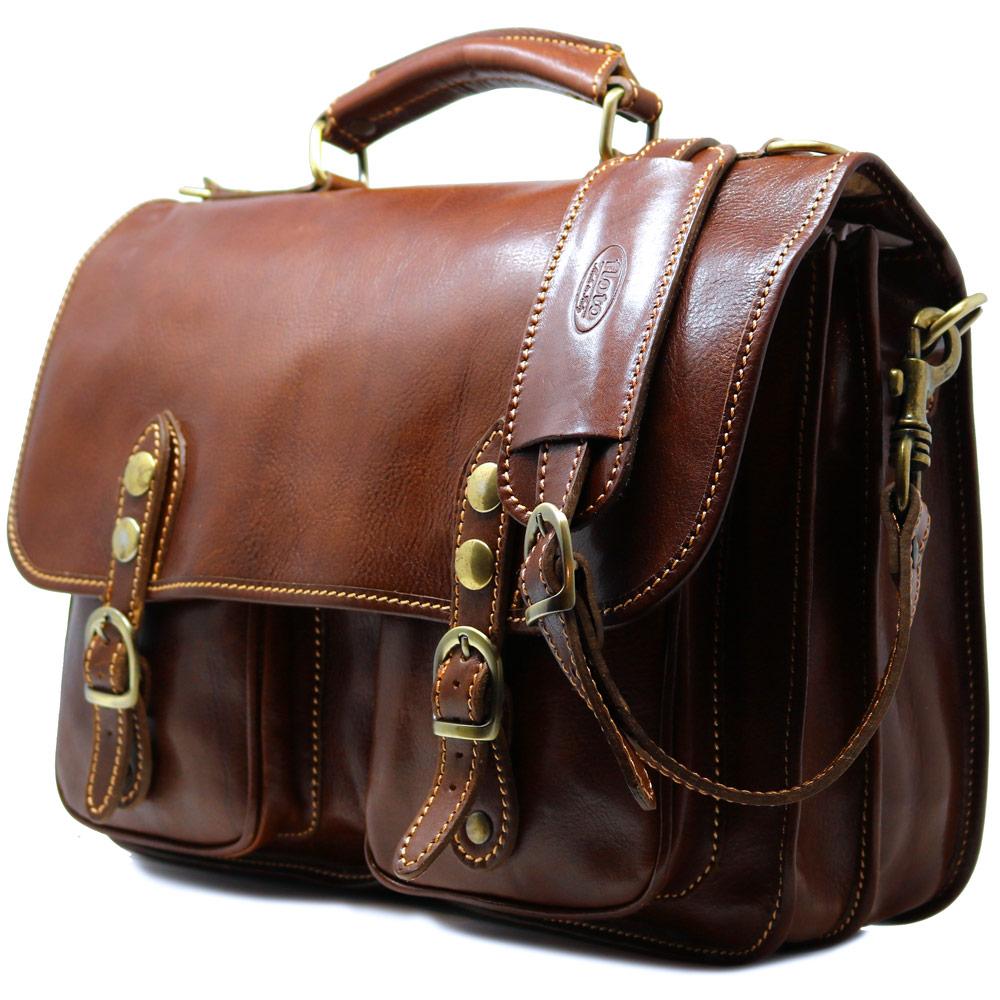 Floto Poste Italian Leather Messenger Bag Briefcase