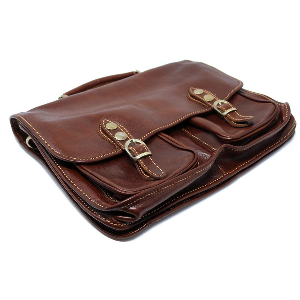 Floto Poste Italian Leather Messenger Bag Briefcase