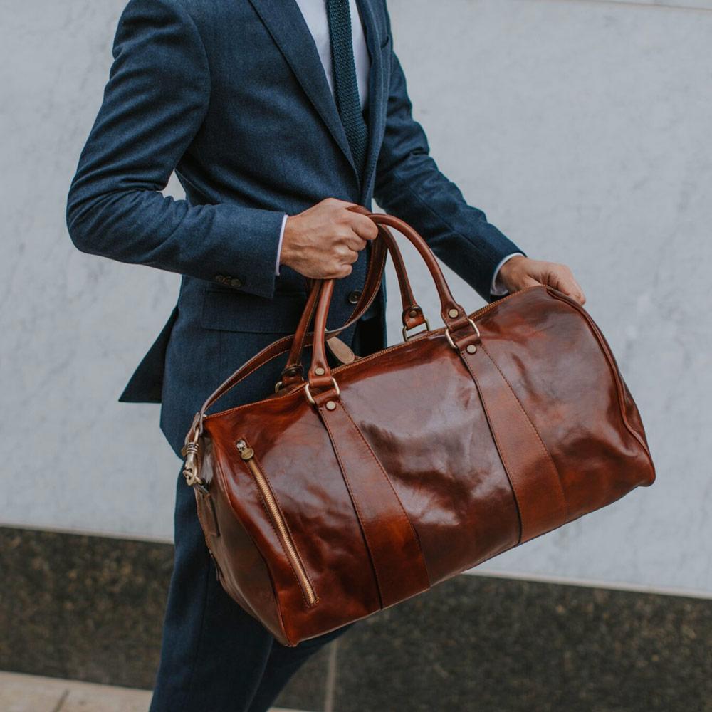 Floto Super Tuscan Italian Leather Luxury Duffle Bag #1