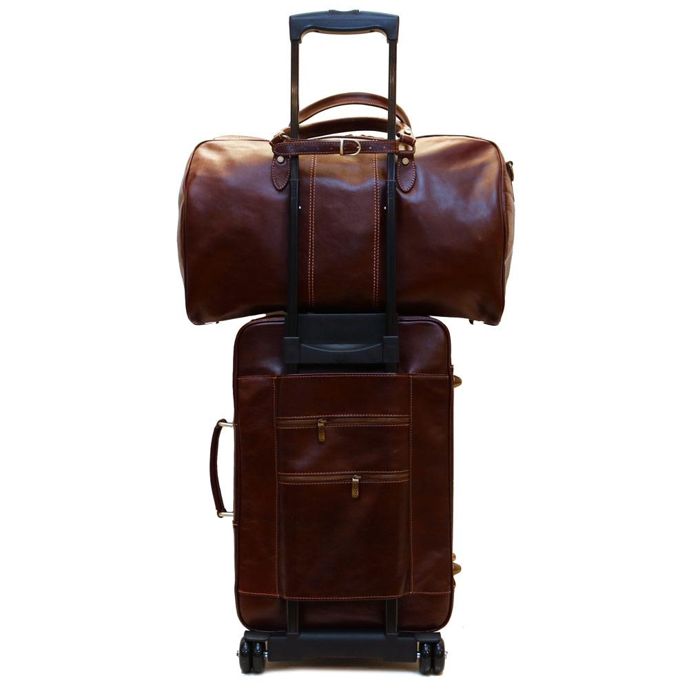 Floto Leather Rolling Luggage Trolley Keeper Strap